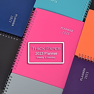2023 Planner - 2023 Planner with Weekly and Monthly Spreads, Jan 2023 - Dec 2023, 6.25" × 8.3", Strong Twin-Wire Binding, Round Corner, Improving Your Time Management Skill