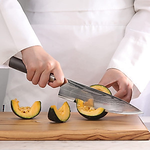 Cangshan HAKU Series 501196 X-7 Damascus Steel Forged 12-piece HUA Knife Block Set