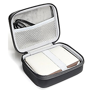 WGear Protective Case for Fujifilm INSTAX Share SP-2 Smart Phone Printer, Mesh Pocket for Cable and Printing Paper (Matte Black)