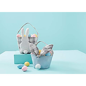 Gingham Blue Easter Baskets