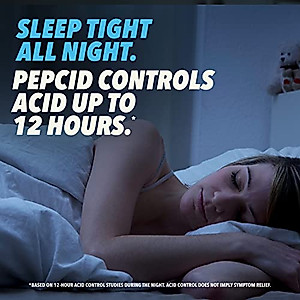 Pepcid AC Original Strength Heartburn Relief Tablets, Prevents & Relieves Heartburn Due to Acid Indigestion & Sour Stomach, 10 mg Famotidine to Reduce & Control Acid, Fast-Acting, 90 Ct