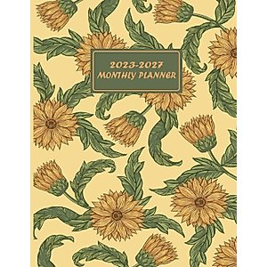 Monthly Journal 2023-2027: Monthly Planner and Appointment Notebook, Agenda Schedule Organizer with work or personal use