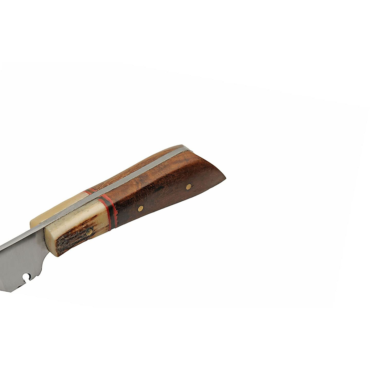 Little Stag Bone/Wood Handle 5.75″ Stainless Steel Hunting Knife