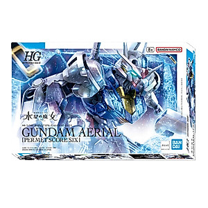 Bandai - Mobile Suit Gundam: The Witch from Mercury - HG 1/144 Gundam Aerial [PERMET Score SIX] Model Kit (Japan Import)
