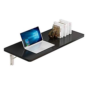 MTYLX Table,Desk,Painted, Black Multi-Functional Wall-Mounted Computer Desk, Environmental Piano Paint, Super Load Bearing More Than 100Kg,9040Cm,9040Cm