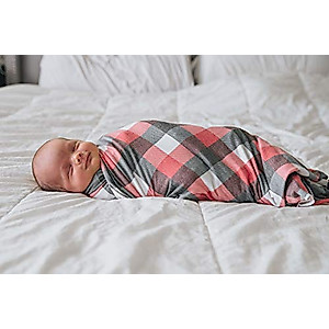 Large Premium Knit Baby Swaddle Receiving Blanket "Jack" by Copper Pearl