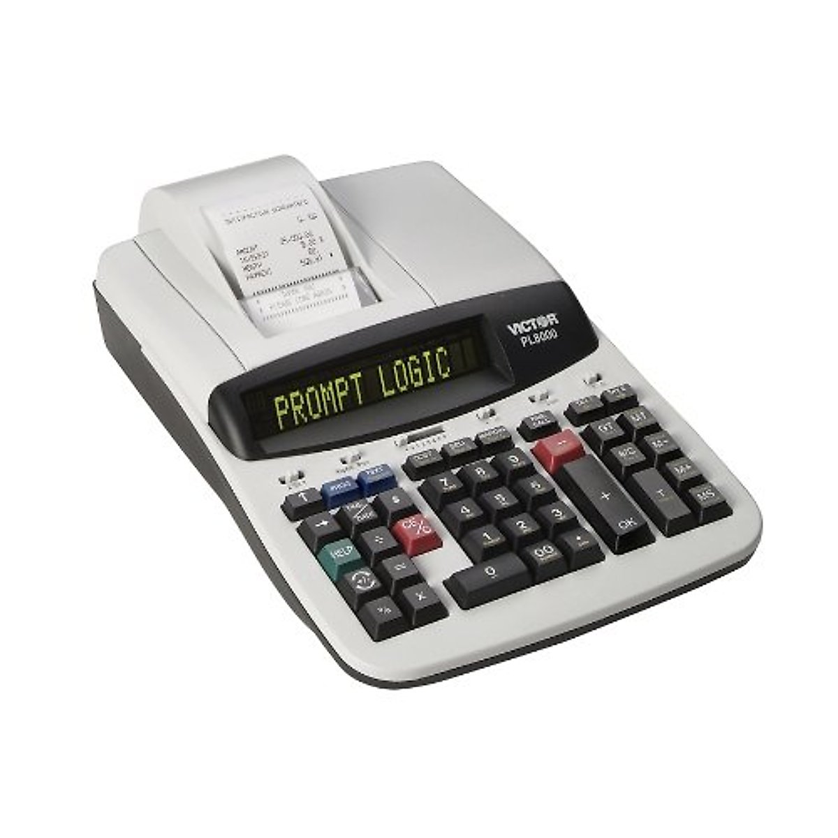 Victor Technology PL8000 Thermal Printing Calculator, Prompt Logic, Help Key, 8.0 Lines Per Second
