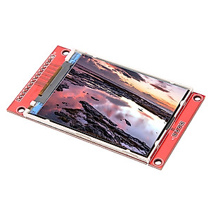 2.8 Inch ILI9341 240x320 5V/3.3V TFT SPI LCD Display Module Serial Port LCD Touch Panel Module Color Screen, Support 65K Color Display(Without Touch)