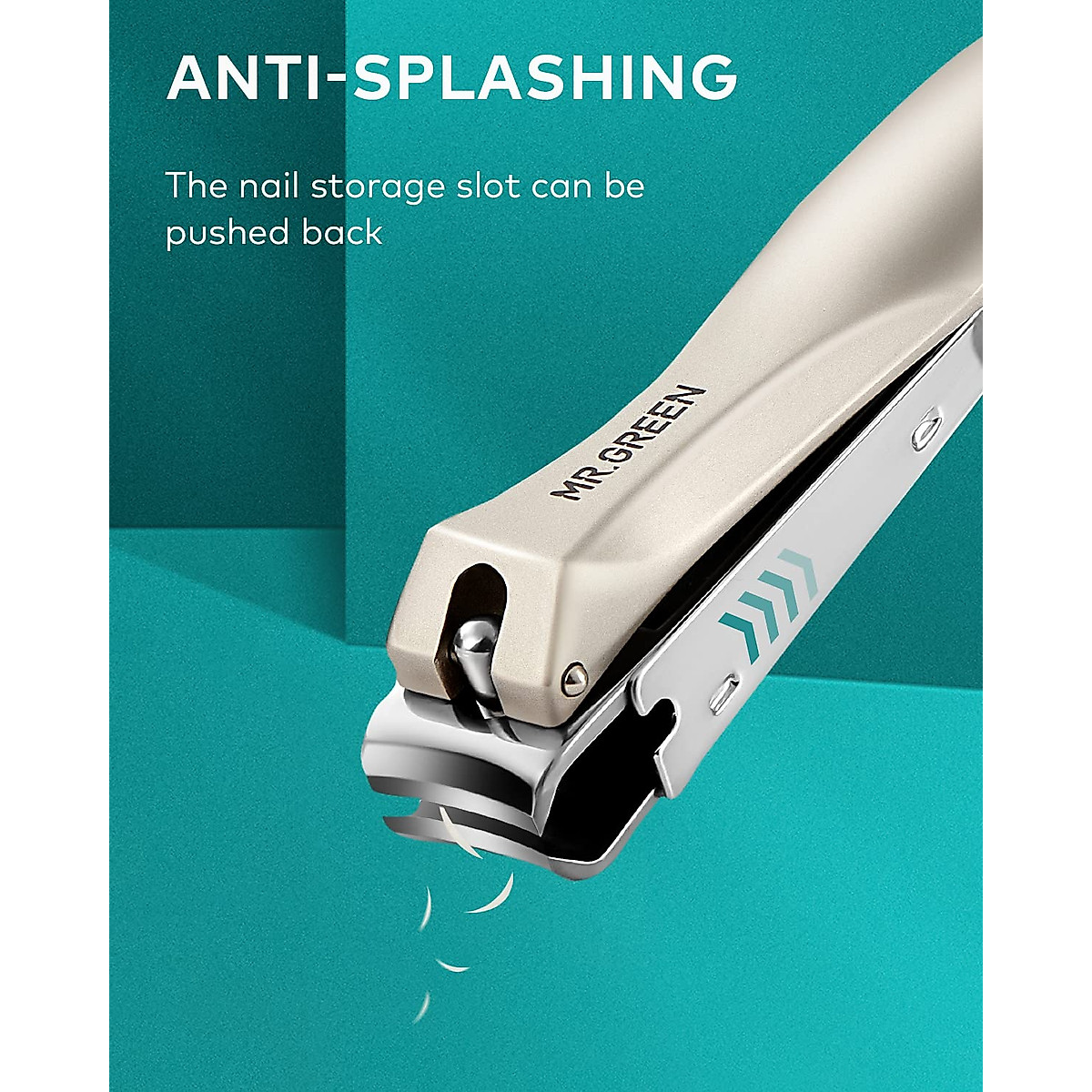 Nail Clippers for Thick Nails, Professional Nail Cutter with Catcher, Medical Grade Stainless Steel, Sharp and Durable Nail Clipper Kit for Men and Women, Bionics Design(Small and Big)