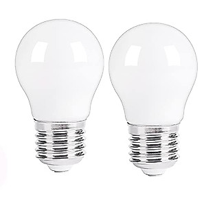 LED Appliance Light Bulb for Refrigerator Fridge Over Microwave Hood Stove Replacement A15 40W Incandescent Bulb E26 Medium Base 120V 5W 500lm Soft White Non dimmable Warm White 3000K Pack of 2