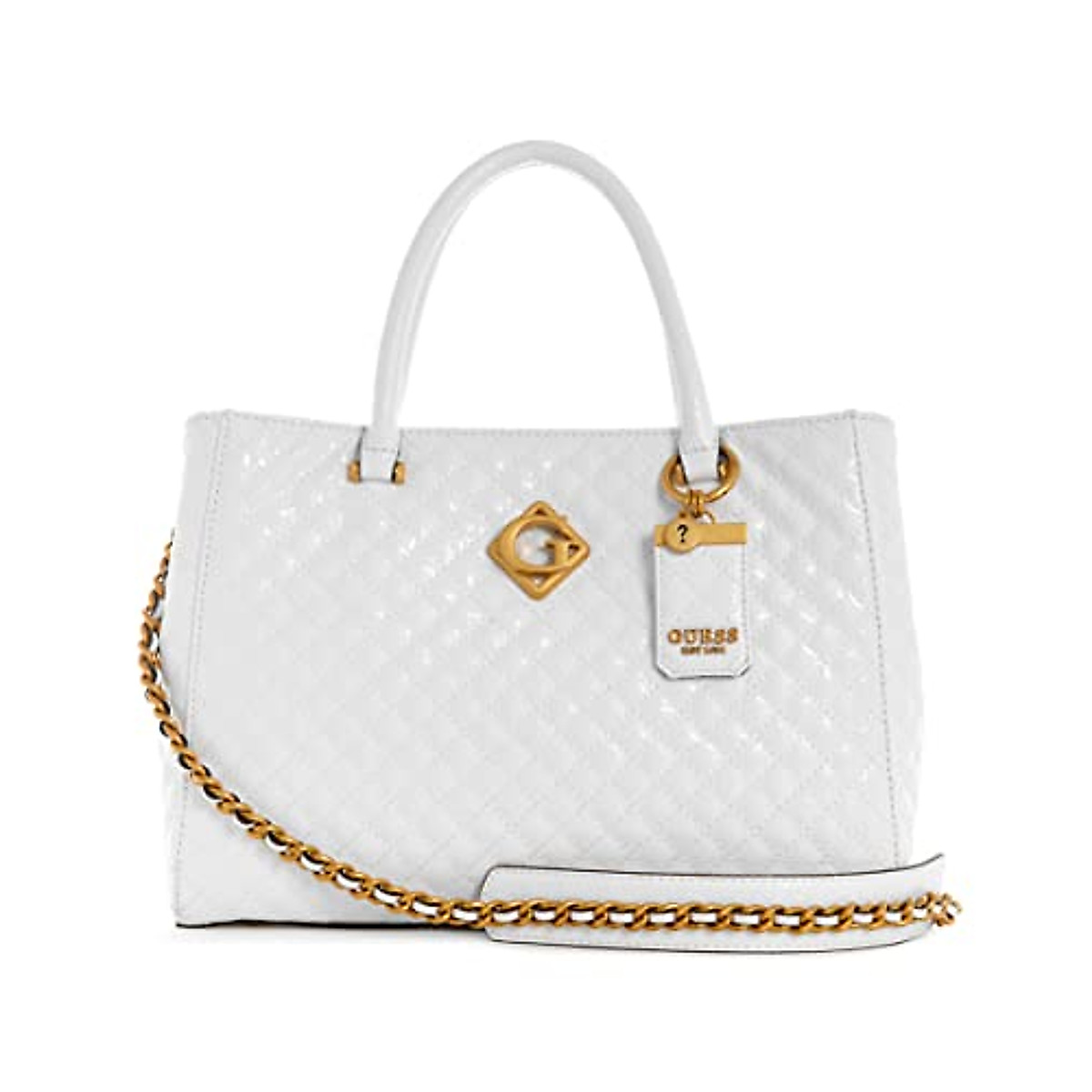 GUESS Nerina Girlfriend Satchel, White