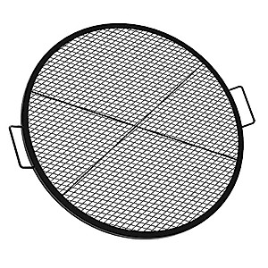 Onlyfire X-Marks Fire Pit Grill Cooking Grate, Outdoor Campfire BBQ Grill, Round - 36 Inch