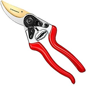 EnduroPRO Titanium Pruning Shears - Best Garden Shears, Tree Trimmer, Hand Pruner-Ideal Branch, Hedge, Shrub & Bush Clippers-Razor Sharp Bypass Secateurs Ergonomic Gardening Tool for Effortless Cuts