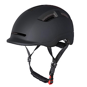 Adult Men Women Bike Helmet with Integrated Taillight for Urban Commuter Cycling Scooter E-Bike Skateboard