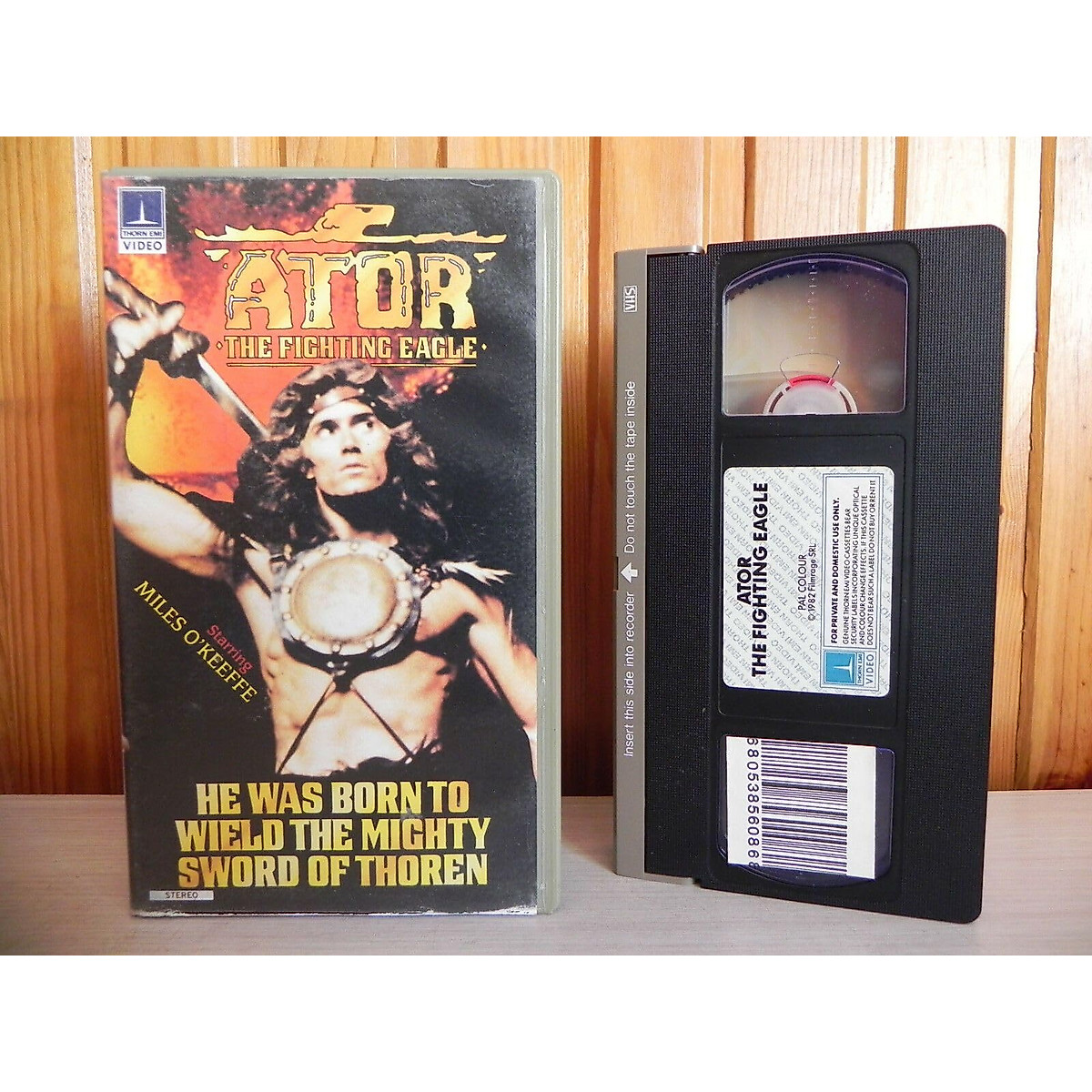 Ator The Fighting Eagle - Miles O'Keeffe - Ex Rental - Big Box - Pre Cert VHS