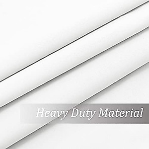 Valea Home Blackout Short Curtains Waterproof Soft Rod Pocket Kitchen Curtains for Bathroom Window Room Darkening Small Curtains for Bedroom 36 inch Length, 2 Panels, Grayish White