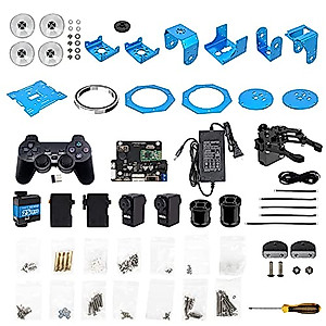 LewanSoul xArm 1S Programming Desktop Robotic Arm with Powerful and Robust Intelligent Bus Servos Featuring Position and Voltage Feedback (Unassembled)