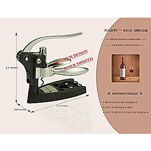 Pulisty Bunny Wine Bottle Opener Set With Stand (Silver or Gold),3 options+Bundles, Screwpull Wine Opener Set, Corkscrews for Wine Bottles, Wine Corkscrew Wine Opener, Easy Wine Opener Manual