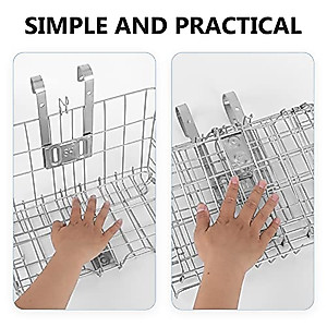 Alipis 1pc Off Mesh Bicycles Silver Lid Frame Road Front Replacement Mountain Folding Collapsible in Iron Rack Baskets Cruisers Back with Accessory Hanging Lift Handlebar Bike Container