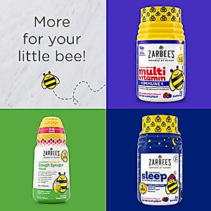 Zarbee's Elderberry Gummies for Kids with Vitamin C; Zinc & Elderberry; Daily Childrens Immune Support Vitamins Gummy for Children Ages 2 and Up; Natural Berry Flavor; 42 Count