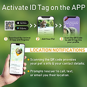 BRONZEDOG Cat Collar with Bell Kitten Rolled Leather Collars Safety QR ID Name Tag (Red)