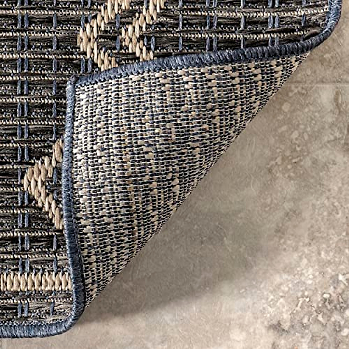 nuLOOM Charter Diamonded Helix Indoor/Outdoor Area Rug, 5' x 8', Grey
