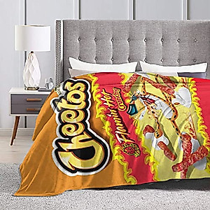 LLOTODO Funny Crazy Cozy Flannel Bed Blanket Soft Throw Fit Couch Sofa Car Beach Travel Picnic Camping Suitable for All Season, 50inchesx40inches