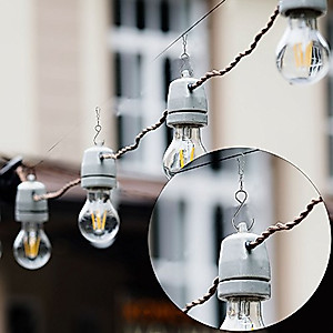 TecUnite 20 Pack Wind Spinner Swivel Hooks Clips for Hanging Wind Spinners Wind Chimes Crystal Twisters Garden Bells Party Supply