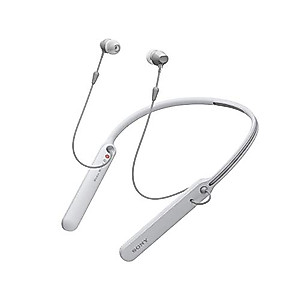 Sony - C400 Wireless Behind-Neck in Ear Headphone White (WIC400/W)