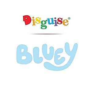 Disguise Bluey Costume for Kids, Official Bluey Character Outfit with Jumpsuit and Mask, Classic Toddler Size Medium (3T-4T)