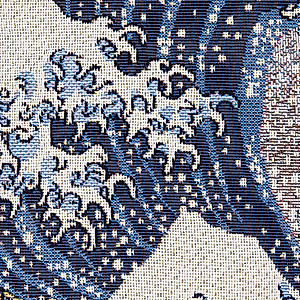 Signare Tapestry Crossbody Bag Shoulder Purse for Women In Hokusai Great Wave off Kanagawa Design (XB02-ART-JP-WAVE)