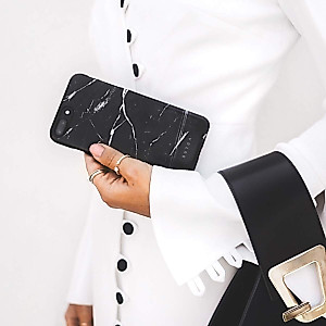 BURGA Phone Case Compatible with Samsung Galaxy A40 - Noir Origin Black Marble Cute Case for Girls Thin Design Durable Hard Plastic Protective Case