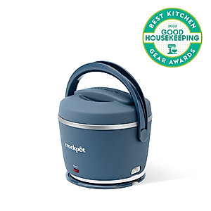 Crock-Pot Electric Lunch Box, 20-Ounce Portable Food Warmer, Black Licorice, Perfect for Travel, On-the-Go & Office Use | Stylish, Spill-Free & Dishwasher-Safe | Ideal Men & Women's Gifts