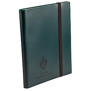 Card Guardian - 9 Pocket Trading Card Album 360 Side Loading Pocket Binder for Trading Card Games TCG (Green) Compatible with Pokemon Card Binder Yugioh Cards MTG Binder Sports Card Binder
