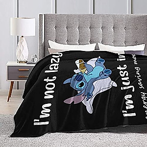 Cartoon Blanket Ultra-Soft Micro Fleece Blanket for Couch Bed Warm Plush Throw Blanket Suitable for All Season50 X40