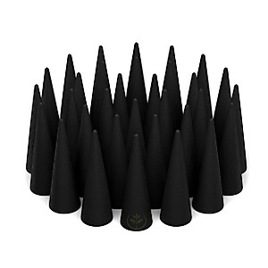Japanese Cherry Blossom Charcoal Incense Cones 2" BACKFLOW - 60 Pack - Natural Scented Cones Handmade Hand Dipped