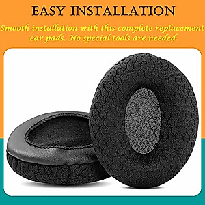 TaiZiChangQin NC100 Upgrade Ear Pads Ear Cushions Replacement Compatible with JVC HA-NC100 NC100 HA NC100 Headphone ( Fabric Earpads Black )