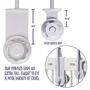 Glenna Jean DIY Non Musical Baby Crib Mobile Music Box Holder Arm Bracket Nut Screw Box