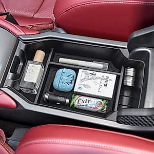 PIMCAR Compatible with Honda Accord 2025 2024 2023 Center Console Organizer 11th Gen Accord Armrest Storage Tray ABS Plastic Material Pallet Accessories-Black