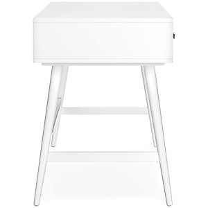 Signature Design by Ashley Thadamere Contemporary 54" Home Office Desk with 3 Drawers, White