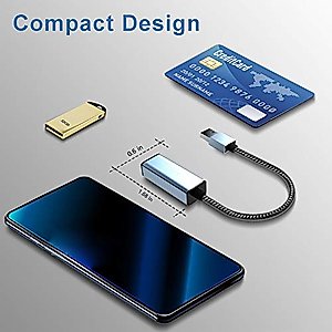 BENFEI USB to Ethernet Adapter, USB 3.0 to 10/100/1000 Gigabit Ethernet LAN Network Adapter Compatible for MacBook, Surface Pro, Notebook PC with Windows7/8/10, XP, Vista, Mac