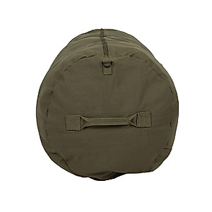 Stansport Zippered Canvas Deluxe Duffel Bag - O.D. Green (1236)