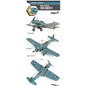 Academy US Navy USN SB2U-3 Vindicator Battle of Midway Plastic Model Kits 1/48 Scale
