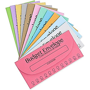 96 Pack Bulk Budget Envelopes for Cash System, Budgeting Tracker Binder, Money Saving Challenge, 12 Colors (6.5 x 3 In)