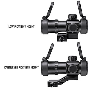 Barska AC12142 1x30 Red Dot Short, Black, 1x30mm