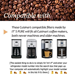 24 pack Charcoal Filters Compatible with Cuisinart Coffee Maker Filter