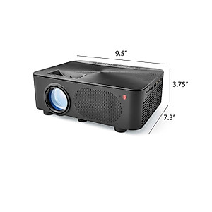 Onn 720p LCD Home Theater Projector Black 1280 x 720 Resolution Aspect Ratio: 16:9, 4:3 Project up to 150 inches - 100020900