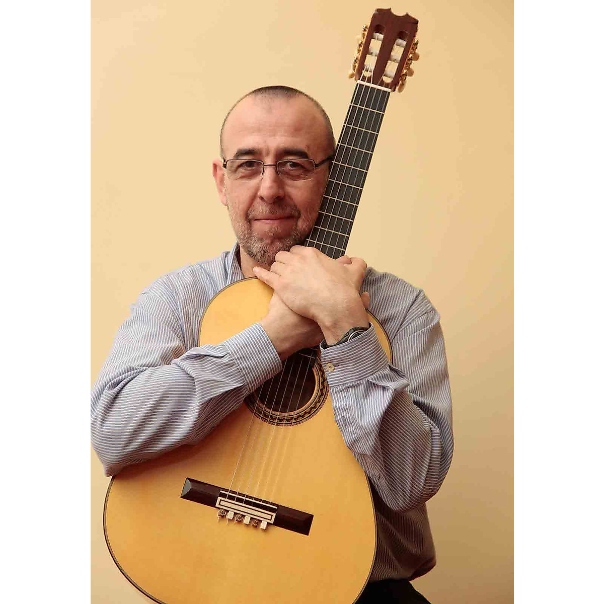 TSTGB TENOR String-Tie Tailpiece BridgeBeads Set for Classical or Flamenco Spanish Guitar, BLACK EBONY Color Bridge Beads.