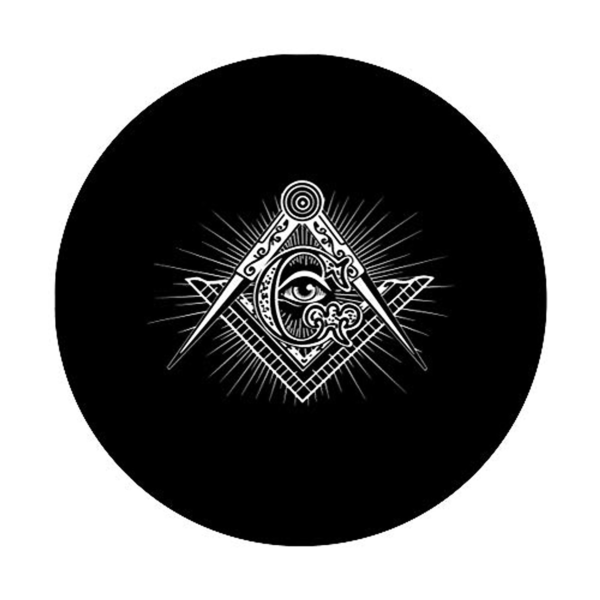Illuminati All Seeing Eye Conspiracy Theory Gift PopSockets PopGrip: Swappable Grip for Phones & Tablets