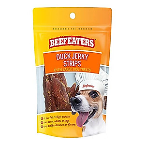 Beefeaters Duck Jerky Strips Dog Treat, 1.58oz, Case of 12, Brown